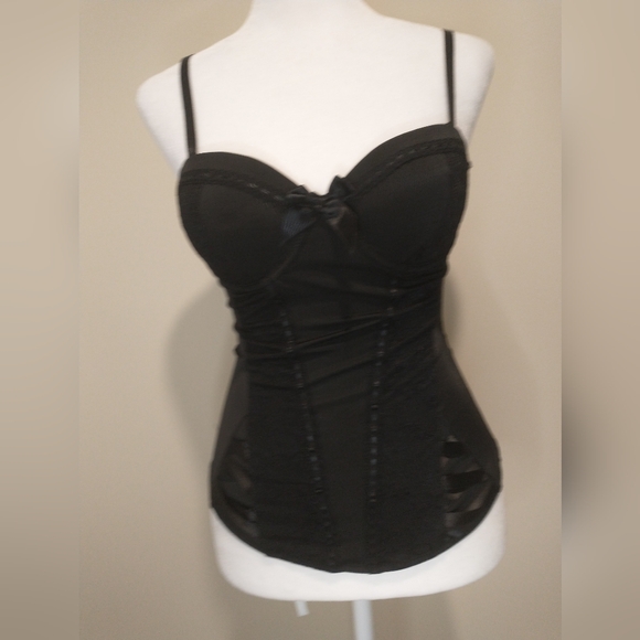 Spirit | Intimates & Sleepwear | Spirit Black Bustier Corset With Bow ...